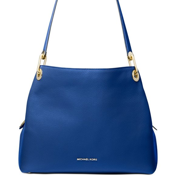 Michael Kors | Bags | Michael Kors Blue Leather Purse | Poshmark